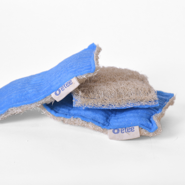 'Loofie' - Scouring Sponge Multi-Packs – etee Plastic Free Club